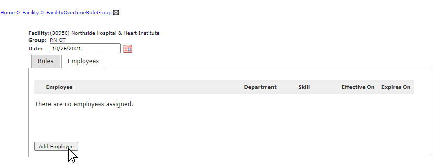 Assigning Employees to Overtime Groups