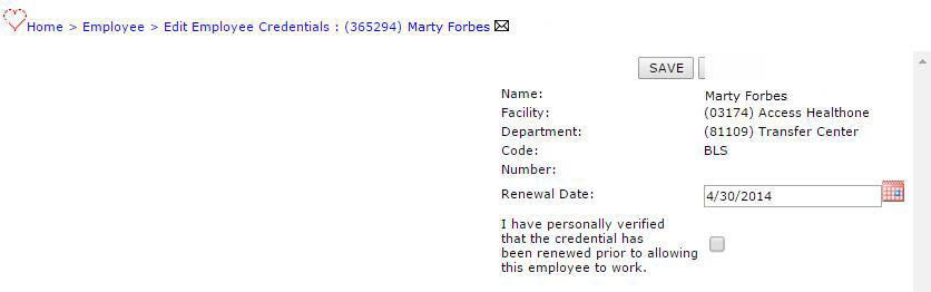 Maintaining Employee Information - Updating Employee Credentials